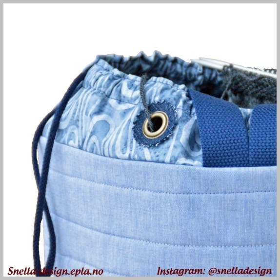 Strikkeveske med trådførende maljer - Epla