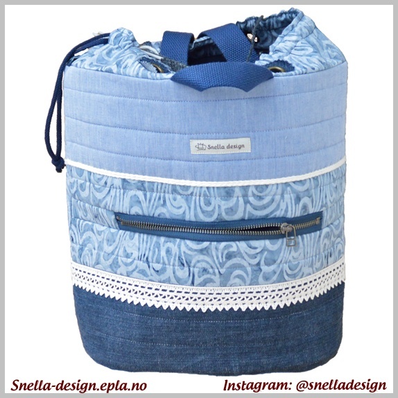 Strikkeveske med trådførende maljer - Epla