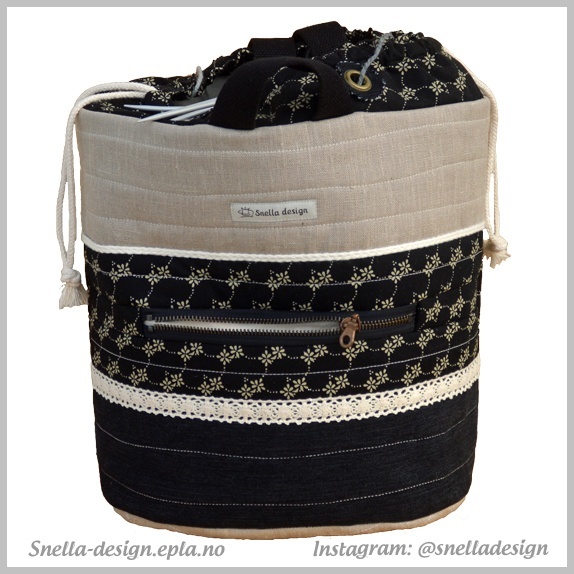 Strikkeveske med trådførende maljer - Epla