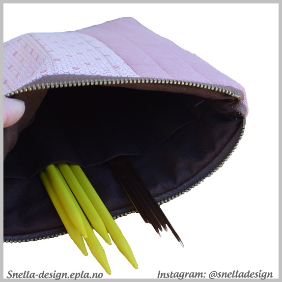 Tredelt strikkepinnemappe/-etui - Epla