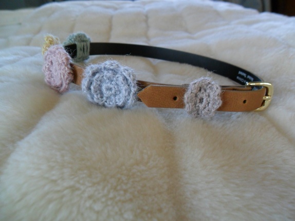 Pynte halsbånd till HUND grå/gammelrosa/lila/jade - Epla