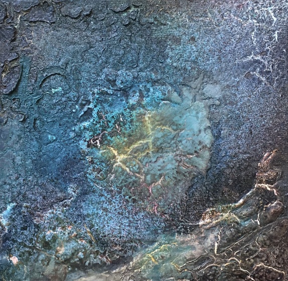 Fargerikt bilde (2) i sort ramme - Epla