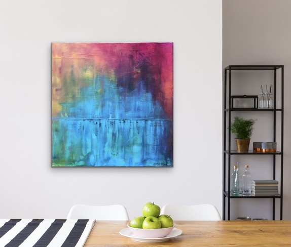 Fargerikt maleri - Epla