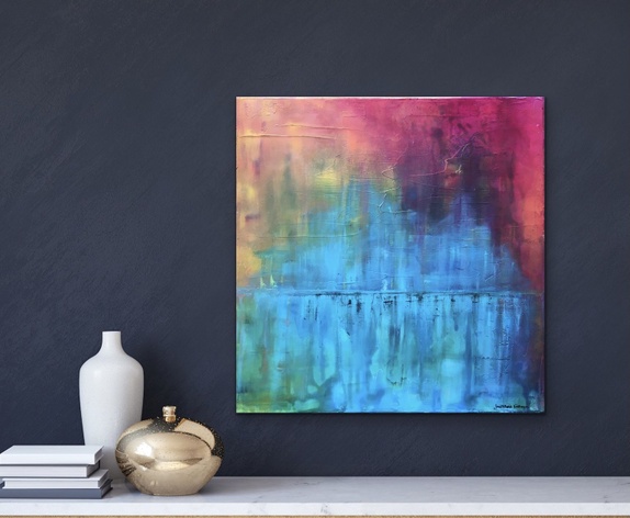 Fargerikt maleri - Epla