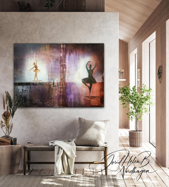 «Dusty rose» - maleri - Epla