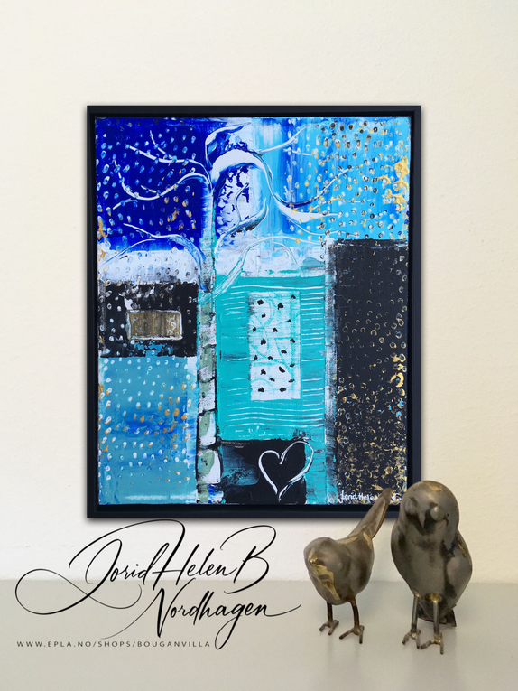 Blå dag - maleri - Epla