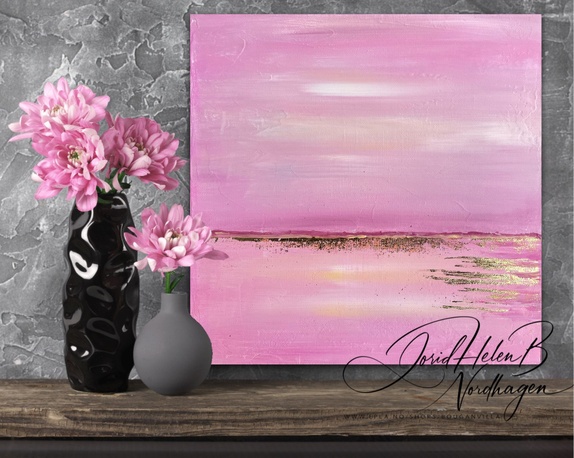 «Pink day» - maleri - Epla