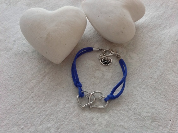 Blått hjerte-armbånd - Epla