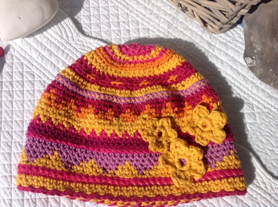 Fargerik bomullslue - Epla