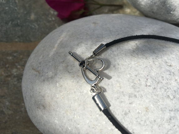 Halskjede i skinn - Epla