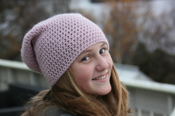 Heklet, baggy lue - Epla