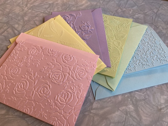 5 doble kort med konvolutter - Epla