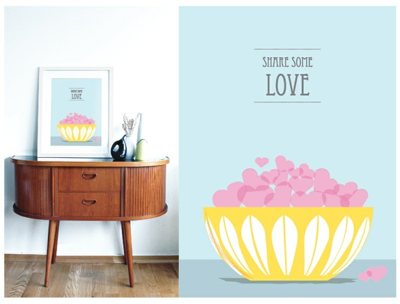 A3 plakat - "Share some love" - Epla