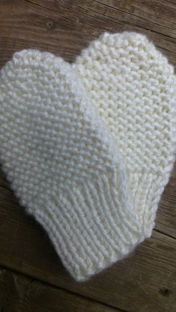 Myk babylue og votter. - Epla