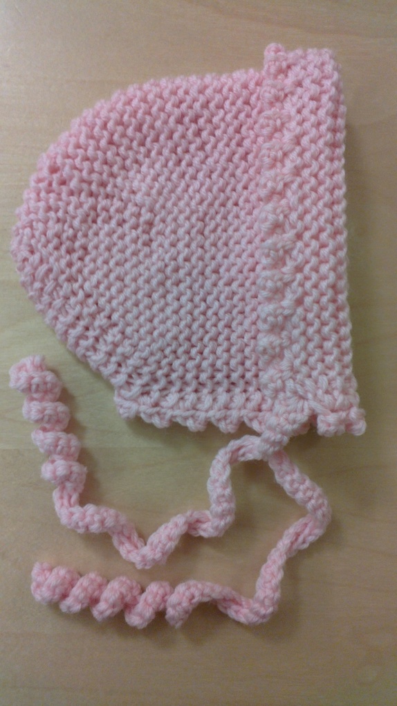 Rosa rillestrikket babylue. - Epla