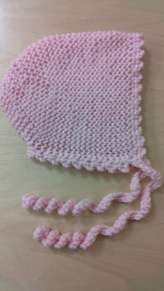 Rosa rillestrikket babylue. - Epla