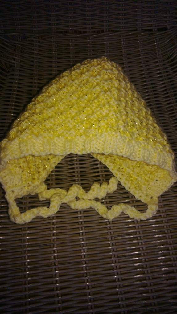 Gul babylue med glitter. - Epla