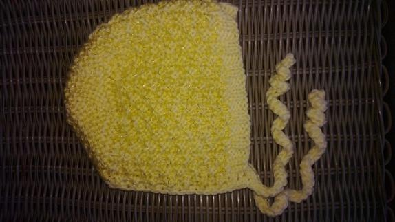 Gul babylue med glitter. - Epla