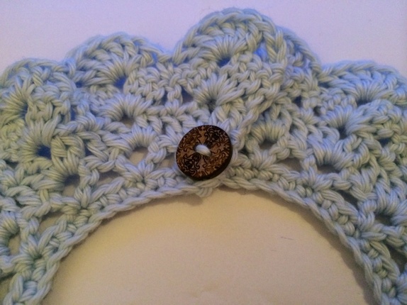 Hekla lys blå krage. - Epla