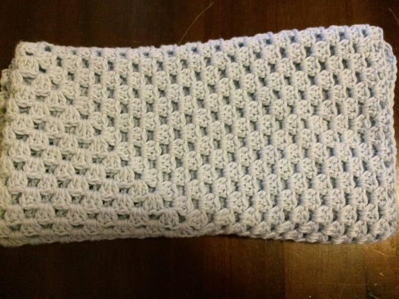 Heklet babyteppe. - Epla