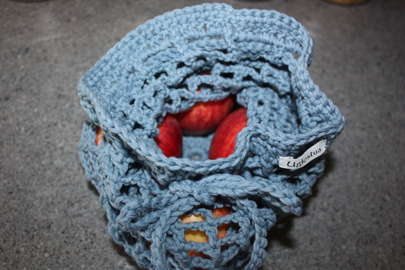 Salg! Heklet fruktnett. - Epla