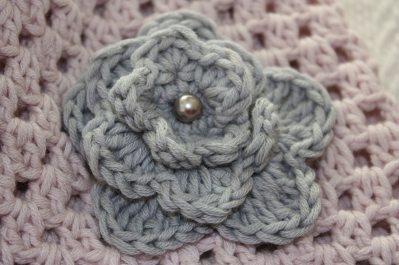 Heklet lue m/blomst - Epla