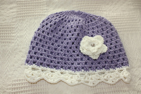 Heklet lue m/blomst - Epla