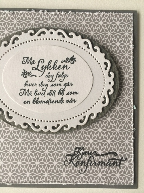 Konfirmasjonskort med tekst. - Epla