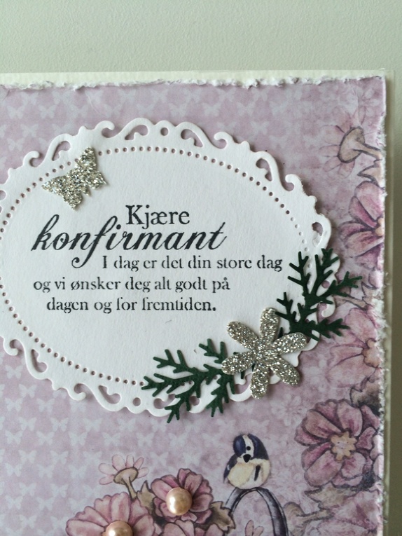 Konfirmasjonskort, jente. - Epla