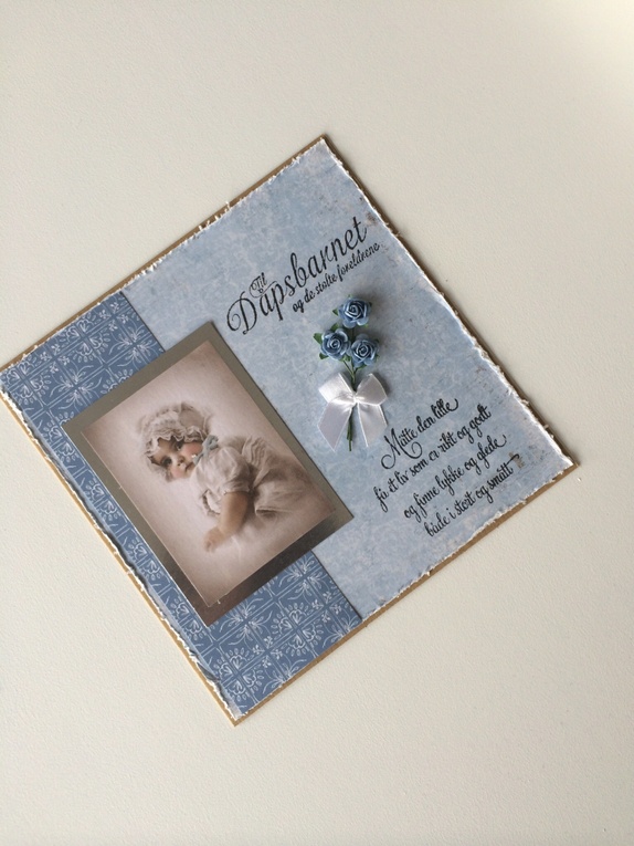 Dåpskort til gutt. - Epla