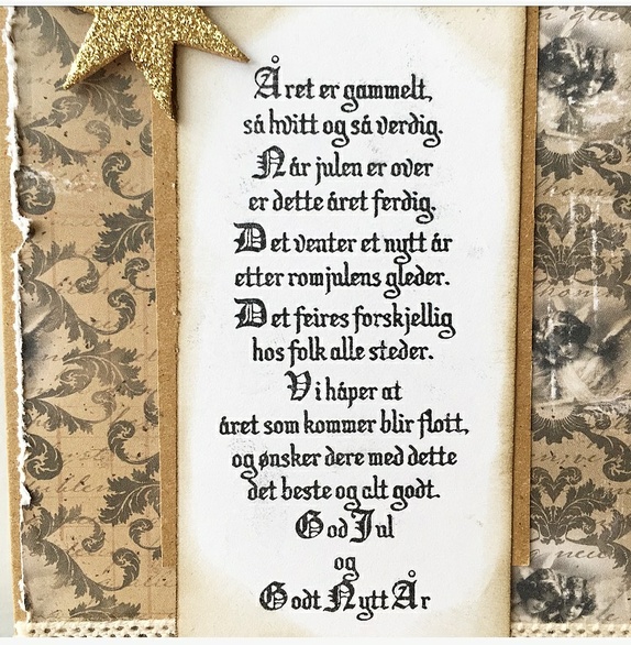 Julekort med tekst - Epla