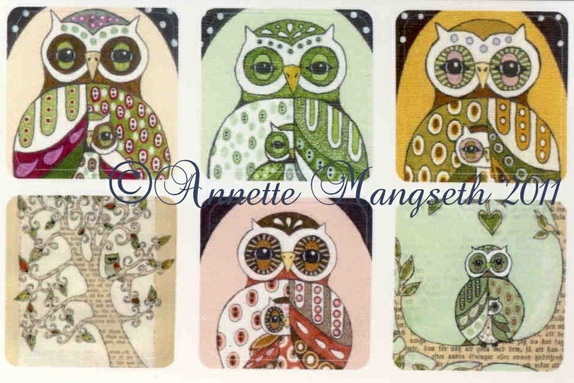 Klistremerker - Ugler - 30 stk - Epla