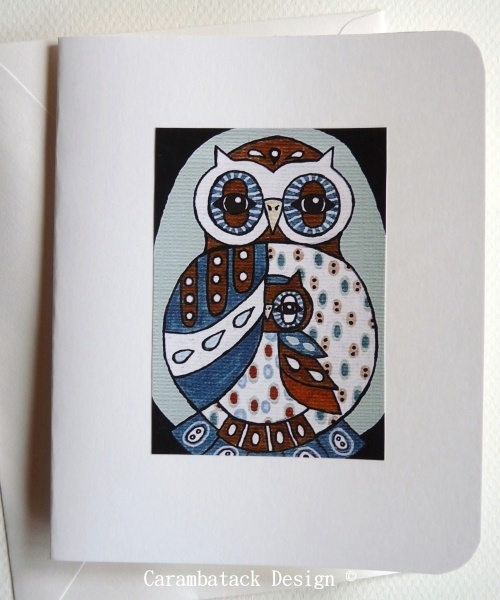 kort med ugler - Epla