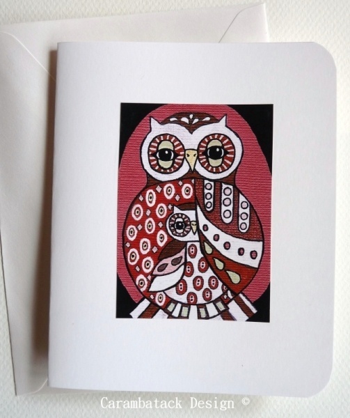 kort med ugler - Epla