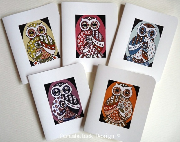 kort med ugler - Epla