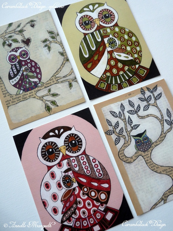 Postkort - Ugler - Epla