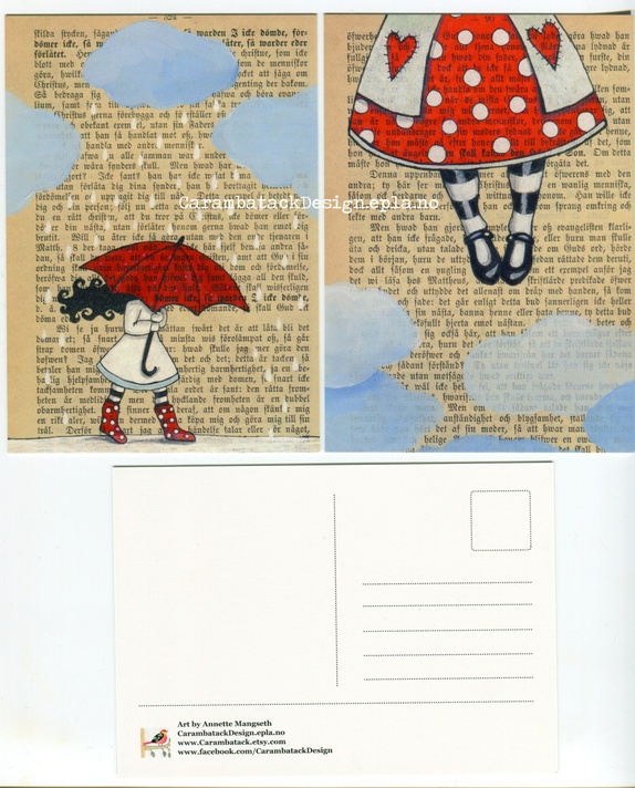 Sett med 4 Postkort - Epla