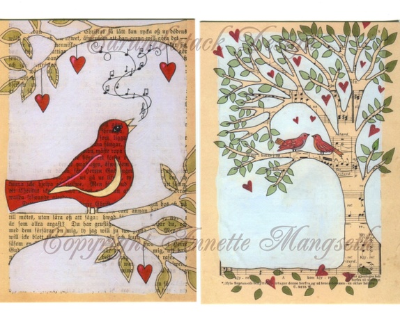 Postkort - Sett med 3 kort - Epla