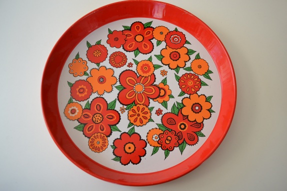 Retro serveringsbrett tray England Baret Ware boks - Epla