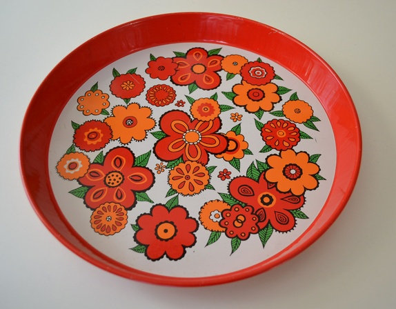 Retro serveringsbrett tray England Baret Ware boks - Epla