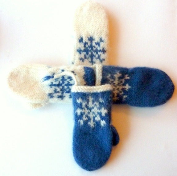 oppskrift Barnevotter SNØFNUGG - pdf-fil - Epla