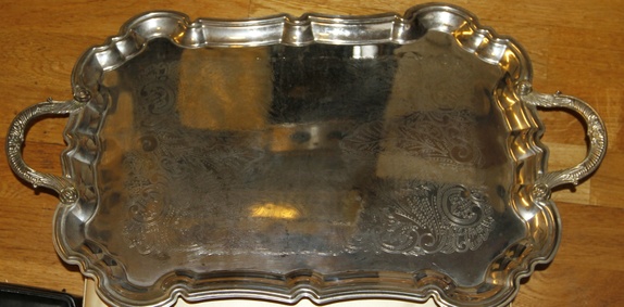 Fat/brett i sølvplett - Epla