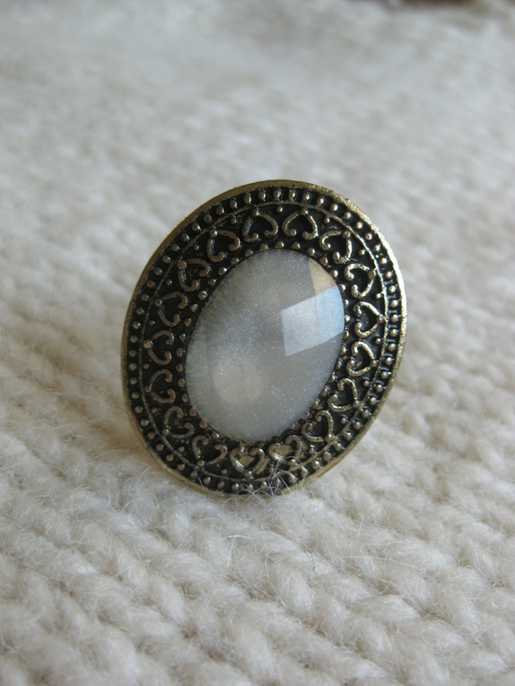 Retro ring, hvit - Epla