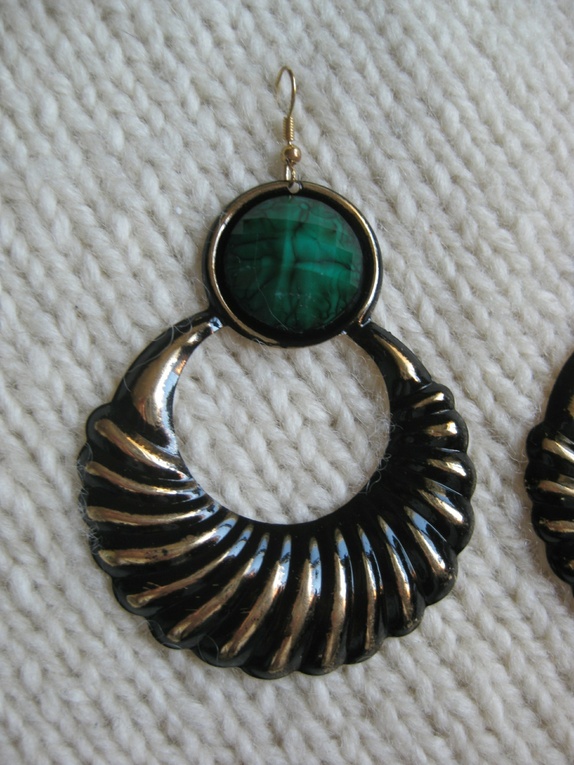 Store retro øredobber. - Epla