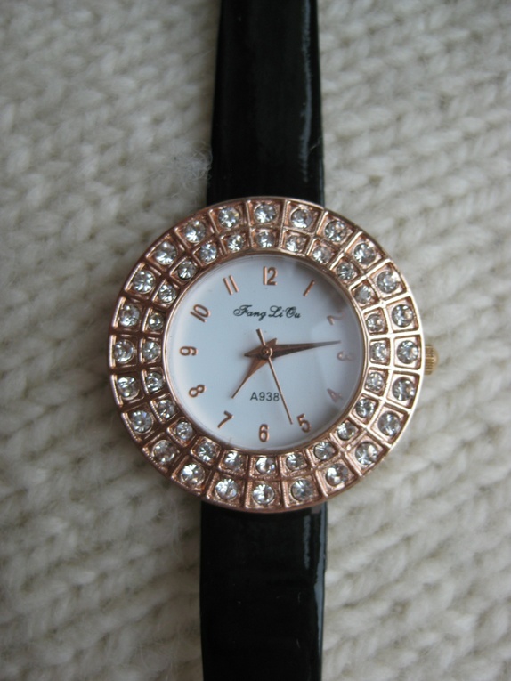 Klokke, sort/roségull - Epla