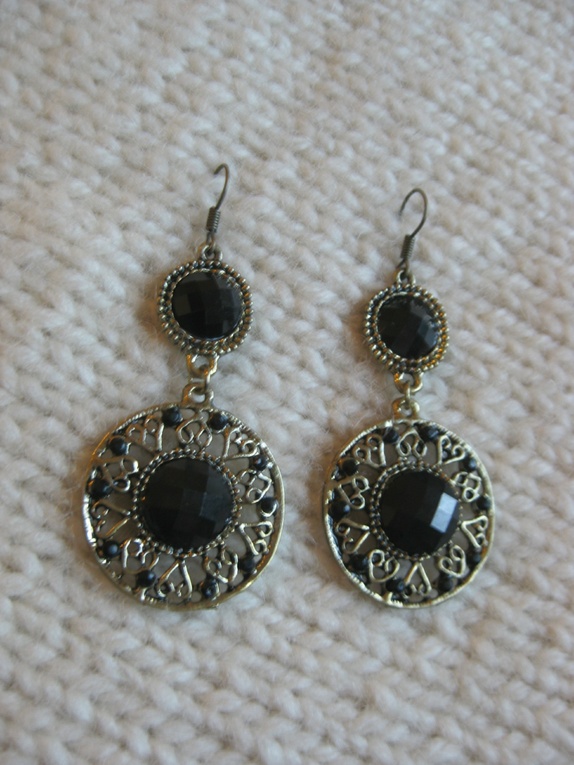 Sorte hengeøredobber - Epla