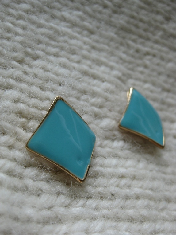 Retro firkant øredobber - Epla