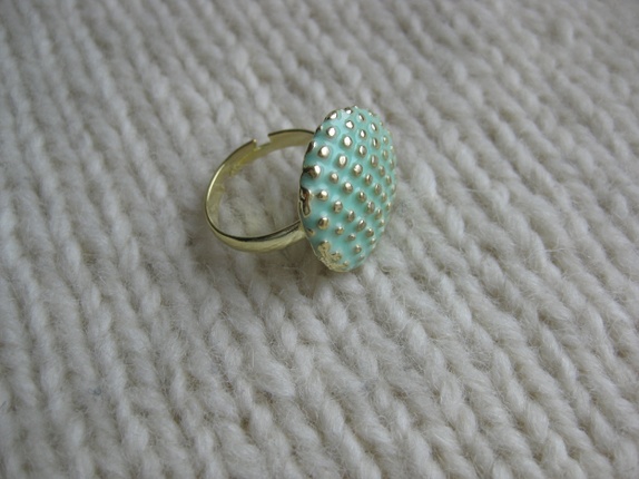 "Mint green" retro ring - Epla