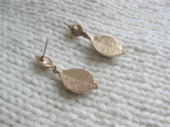 Øredobber sort/gull - Epla