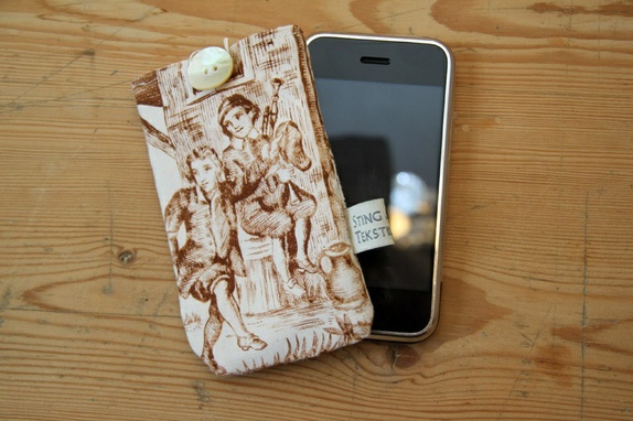 iPhone-etui med gammeldags motiv - Epla